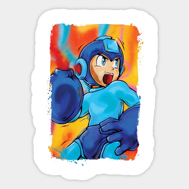 Mega Man - Mega Man - Sticker | TeePublic