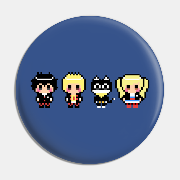 Persona 5 Phantom Thieves 8-Bit Pixel Art - Persona 5 - Pin | TeePublic