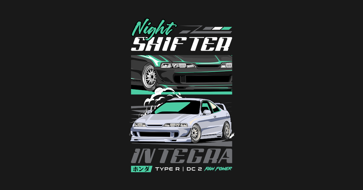 Integra Type R DC2 Retro Car - Integra Type R Dc2 Retro Car - T-Shirt ...