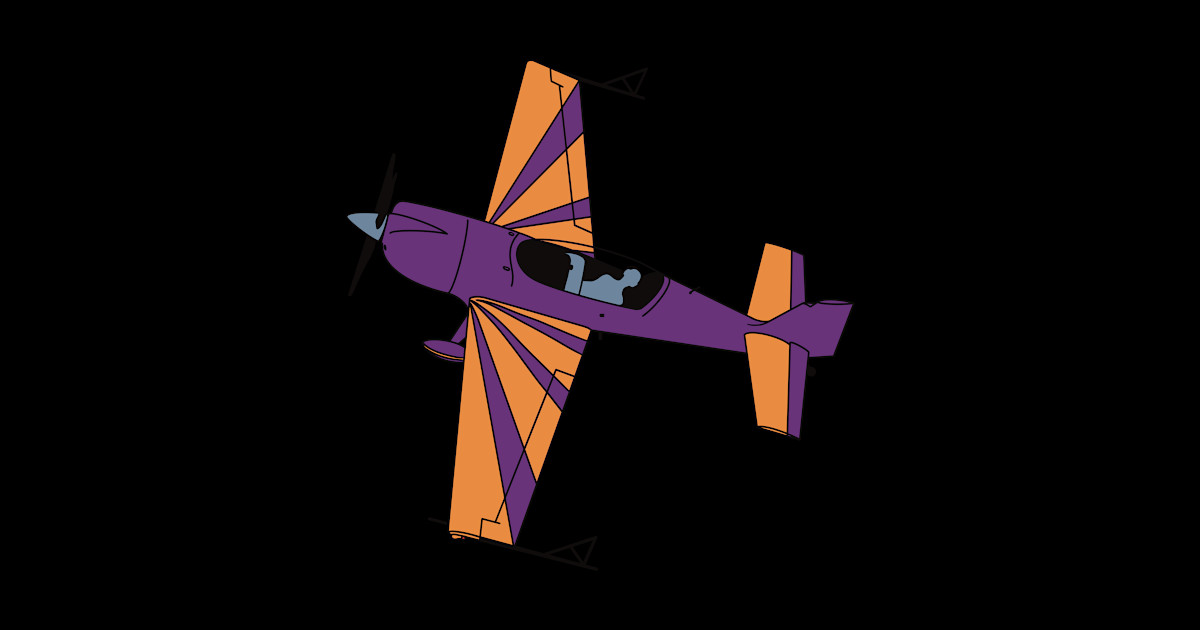 Extra 300 Stunt Plane Sketch Aviation Art - Airplane - Sticker | TeePublic