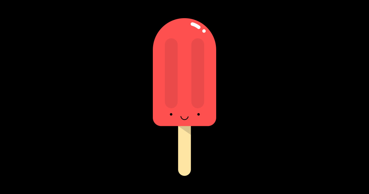 Cute Red Ice Pop - Ice Pop - Sticker | TeePublic