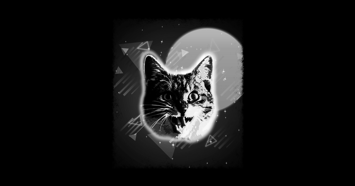 Crazy Cat Shirt Trippy Disco Rave Neon 80s Vintage Kitty Tee - 80s ...