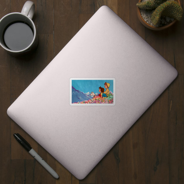 Heidi in the Alps - Heidi - Sticker | TeePublic