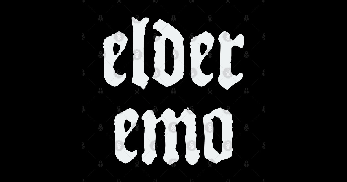 Elder Emo Antique Gothic Font Aesthetic Design - Elder Emo - Hat ...