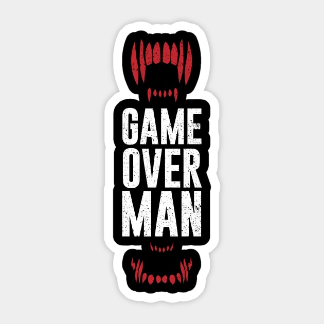Game Over Man - Aliens - Sticker | TeePublic