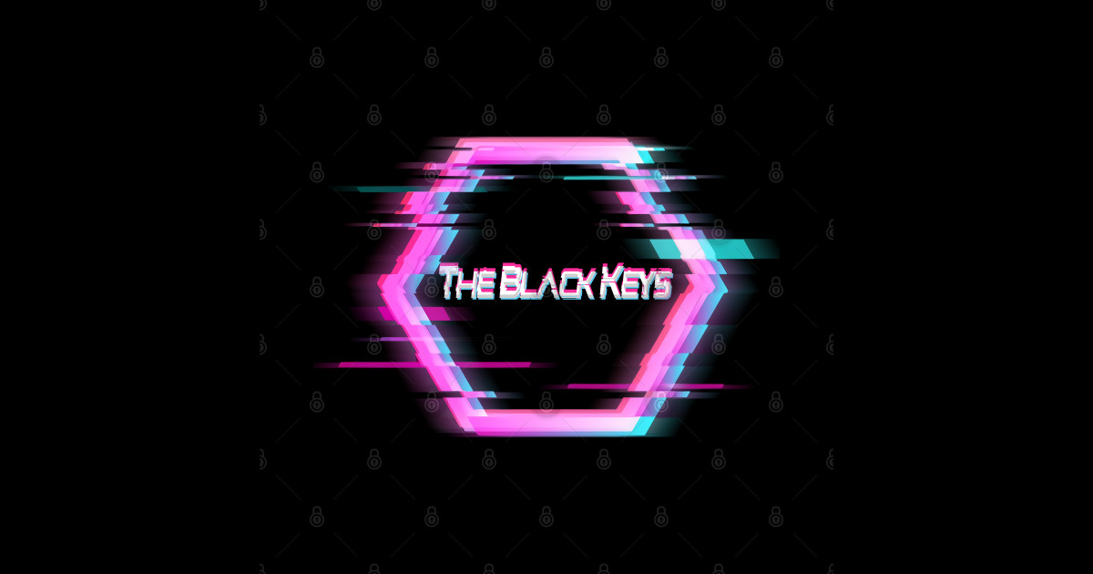 Glitch aesthetic - The Black Keys - The Black Keys - Sticker | TeePublic