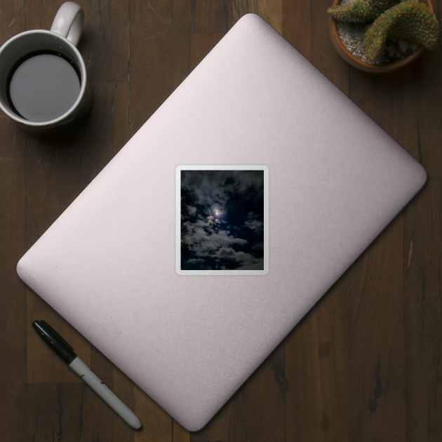 Clouds in night sky - Clouds - Sticker | TeePublic