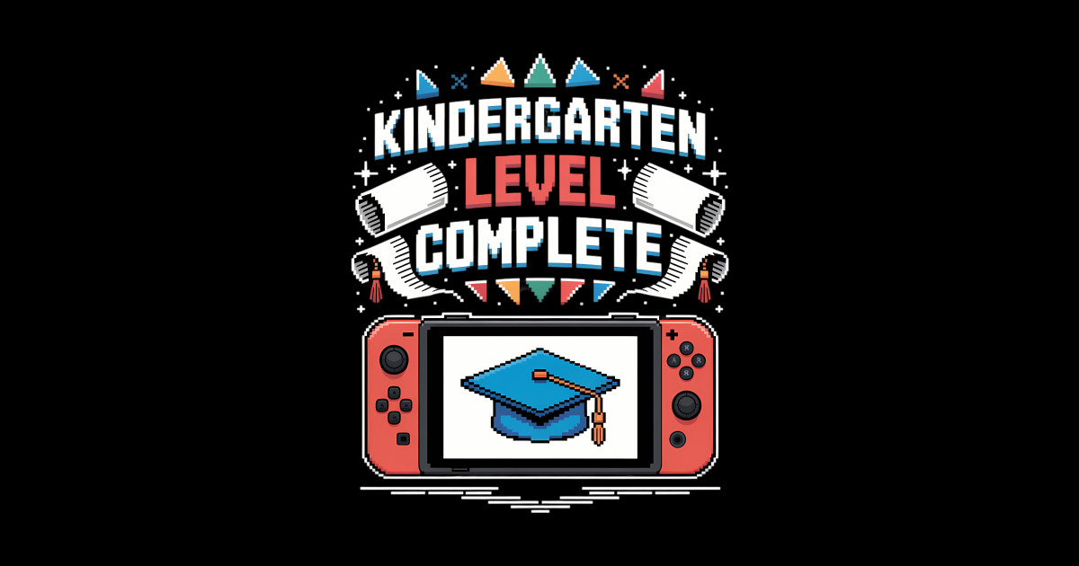 Kindergarten Level Complete Class Of 2025 Graduation Gamer ...