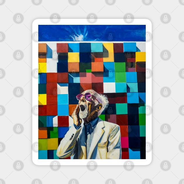 What is this Color Chart Wall doing here? - Old Man Funny - Magnet ...