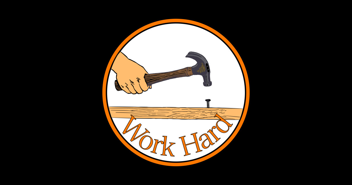 Hard Work - Fitness - Sticker | TeePublic