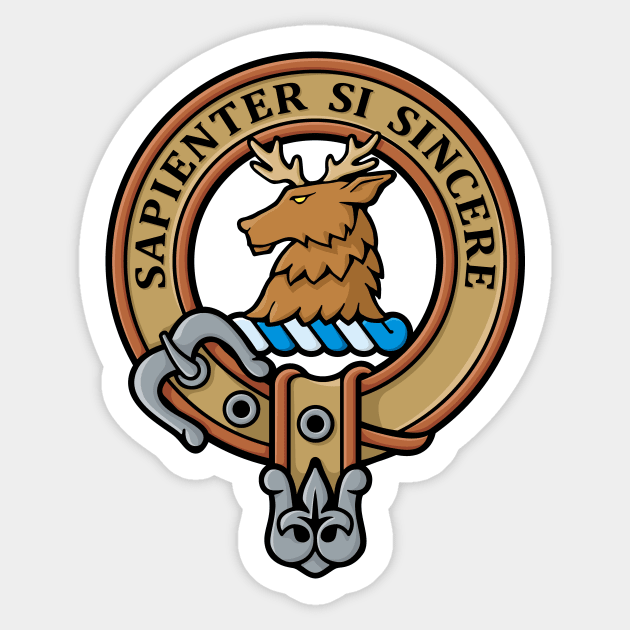 Clan Davidson Crest - Clan Davidson Crest - Sticker | TeePublic