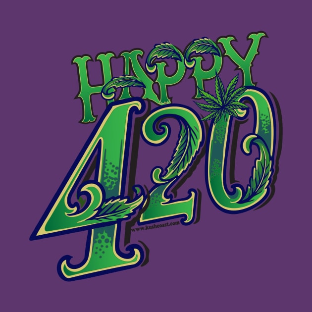 Happy 420 - Happy 420 - T-Shirt | TeePublic