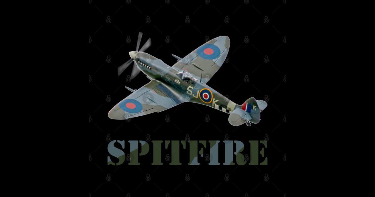 Spitfire - Spitfire Airplane - Sticker | TeePublic