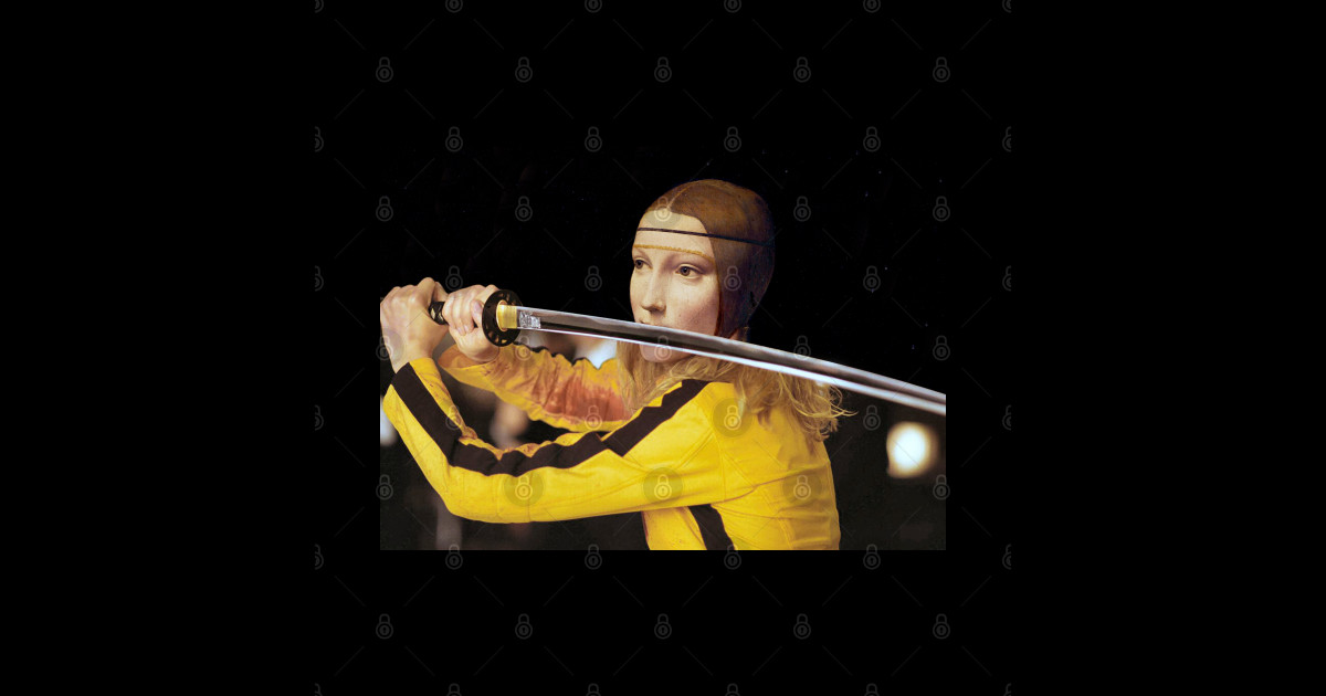 Leonardo Da Vinci's Lady with an Ermine & Beatrix Kiddo (Black Mamba ...