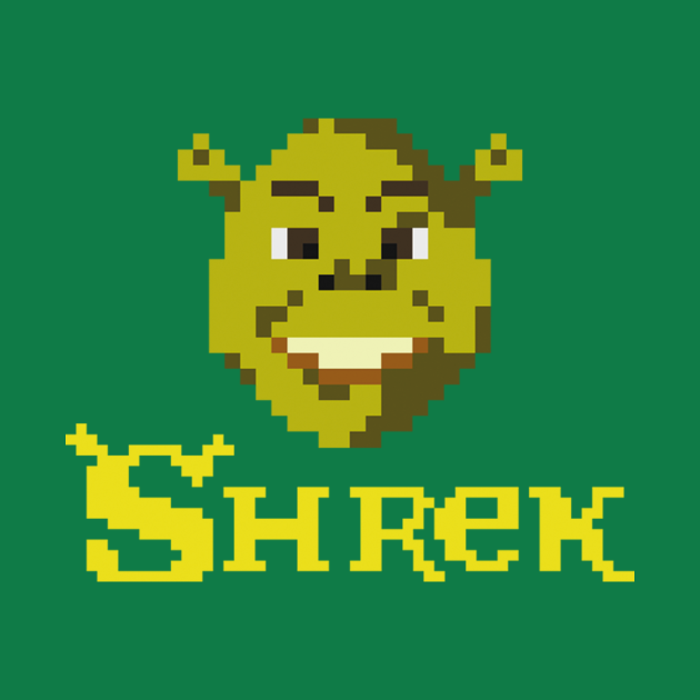 8Bit Shrek - Shrek - T-Shirt | TeePublic