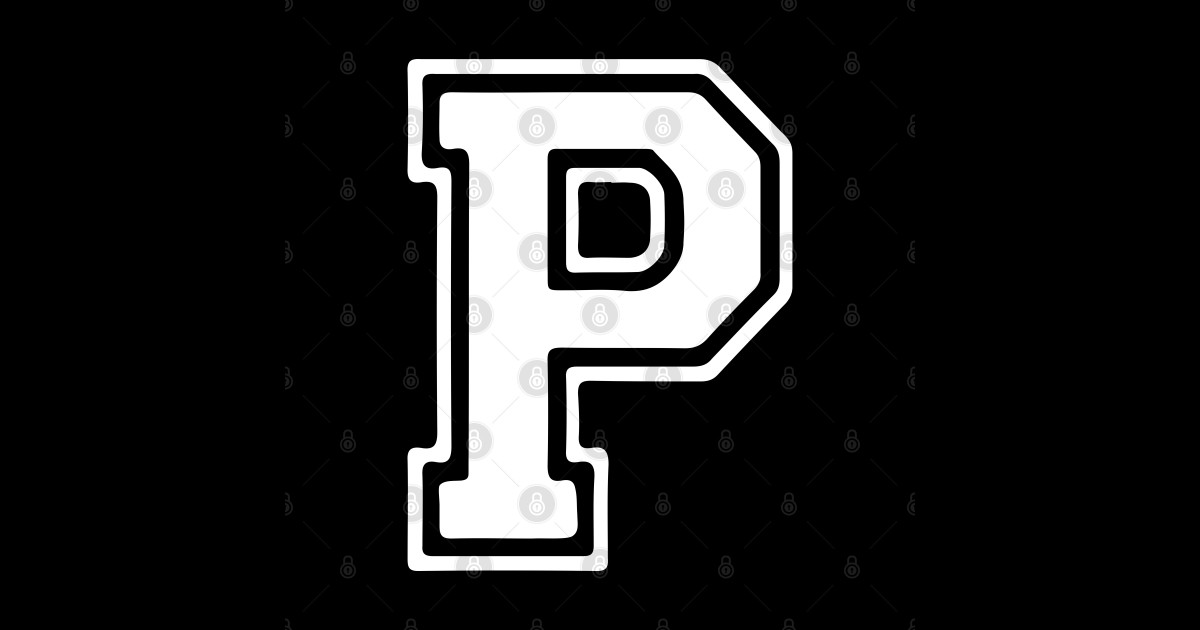 Letter P - Letter P - Sticker | TeePublic