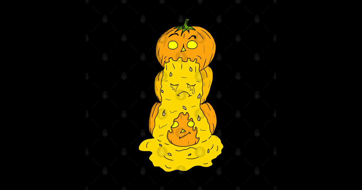 Halloween Stacked Pumpkins Puke Patch - Halloween - Sticker | TeePublic