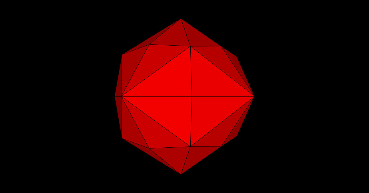 gmtrx red solid lawal disdyakis dodecahedron - Gmtrx Red Solid Lawal Disdyakis Dodecah - Sticker ...