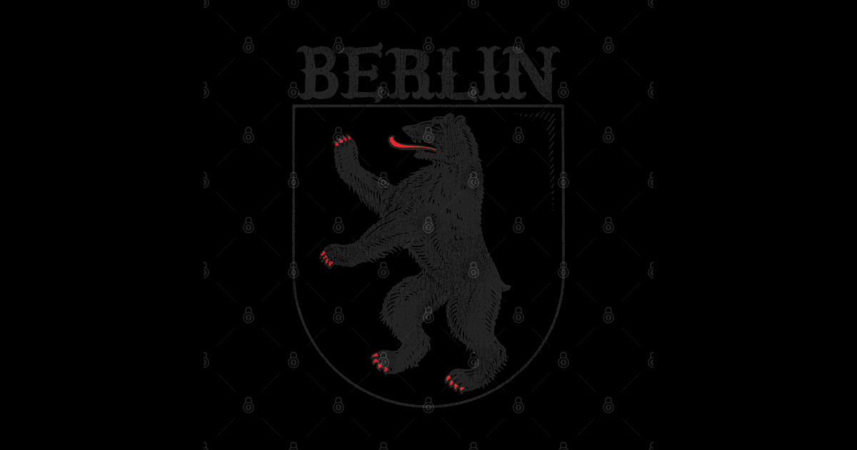 BERLIN Germany Coat Of Arms Crest - Berlin - Sticker | TeePublic