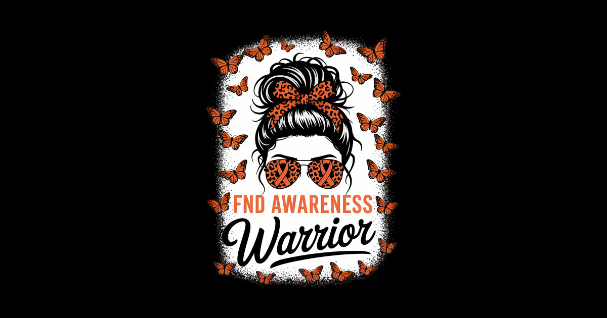 FND Awareness Day Messy Bun - Fnd Awareness Day Messy Bun - Sticker ...