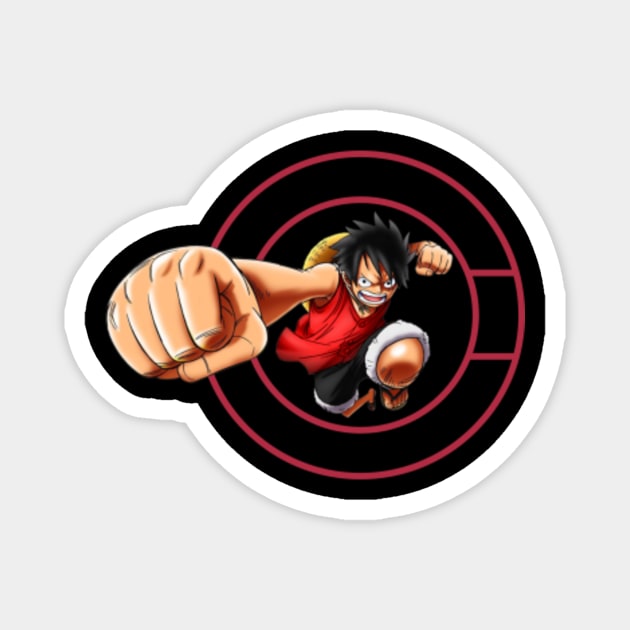 Luffy Full Power - Luffy One Piece - Magnet | TeePublic