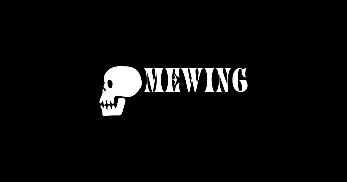 mewing skull - Gen Alpha Slang - Sticker | TeePublic
