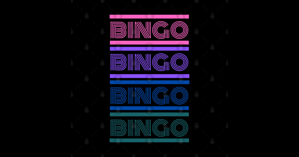 Retro BINGO - Bingo - Sticker | TeePublic