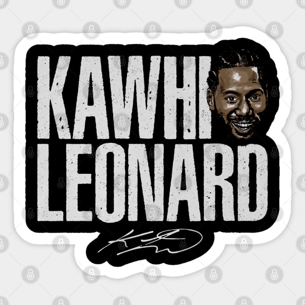 Kawhi Leonard Los Angeles C Stacked - Kawhi Leonard - Sticker | TeePublic