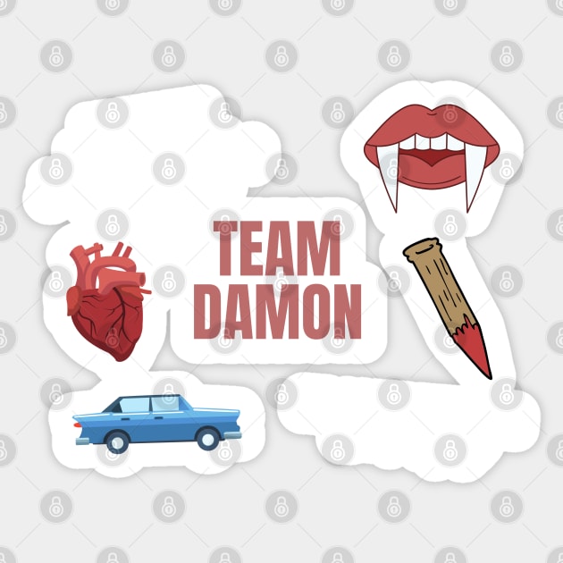 Team Damon Vampire Pack - Pack - Sticker | TeePublic