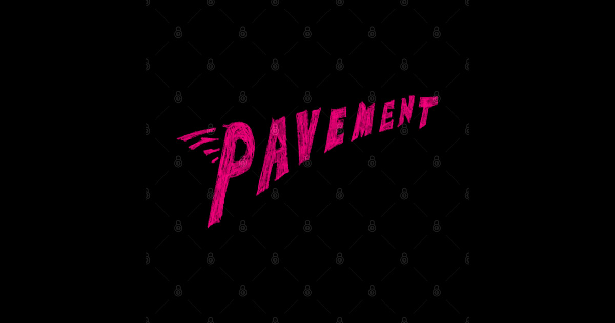 Pavement Text Logo - Pavement - Sticker | TeePublic