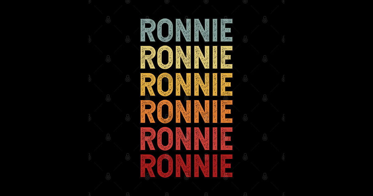 Ronnie Name Vintage Retro Gift Named Ronnie - Ronnie - Sticker | TeePublic