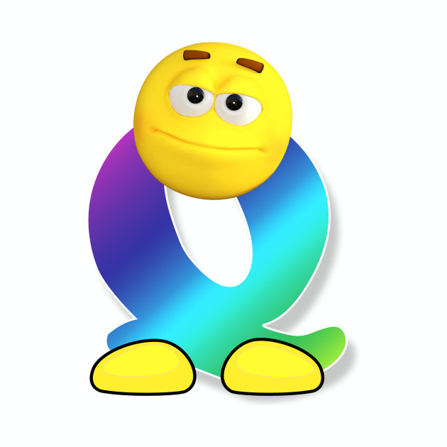 Letter Q Alphabet Smiley Monogram Face Emoji Shirt for Men Women Kids ...