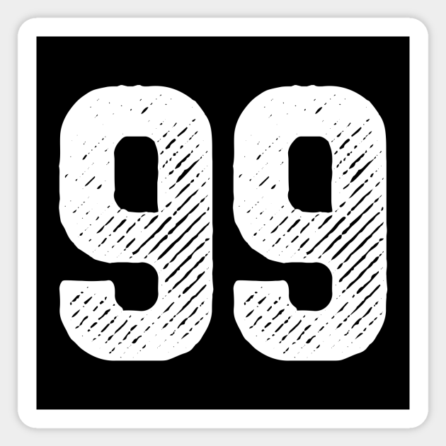 Ninety Nine 99 - 99th Birthday - Sticker | TeePublic