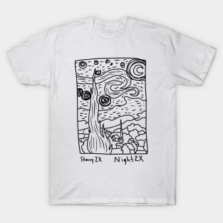 Starry Night T-Shirts for Sale | TeePublic