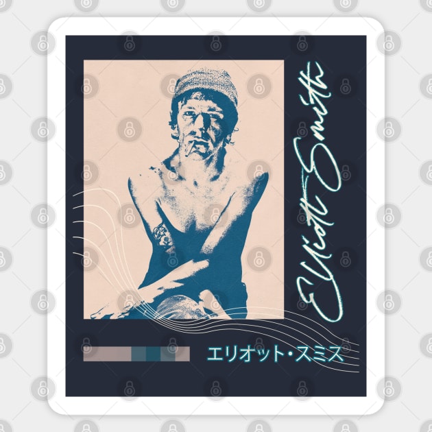 Elliott Smith / Aesthetic Fan Art Design - Elliott Smith - Sticker ...
