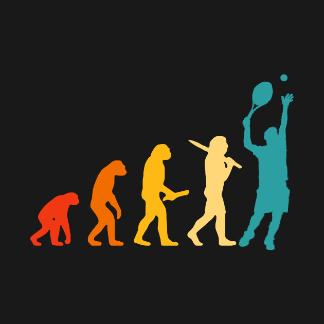 Human Evolution - Tennis! - Tennis - T-Shirt sold by Chris Mcguire ...