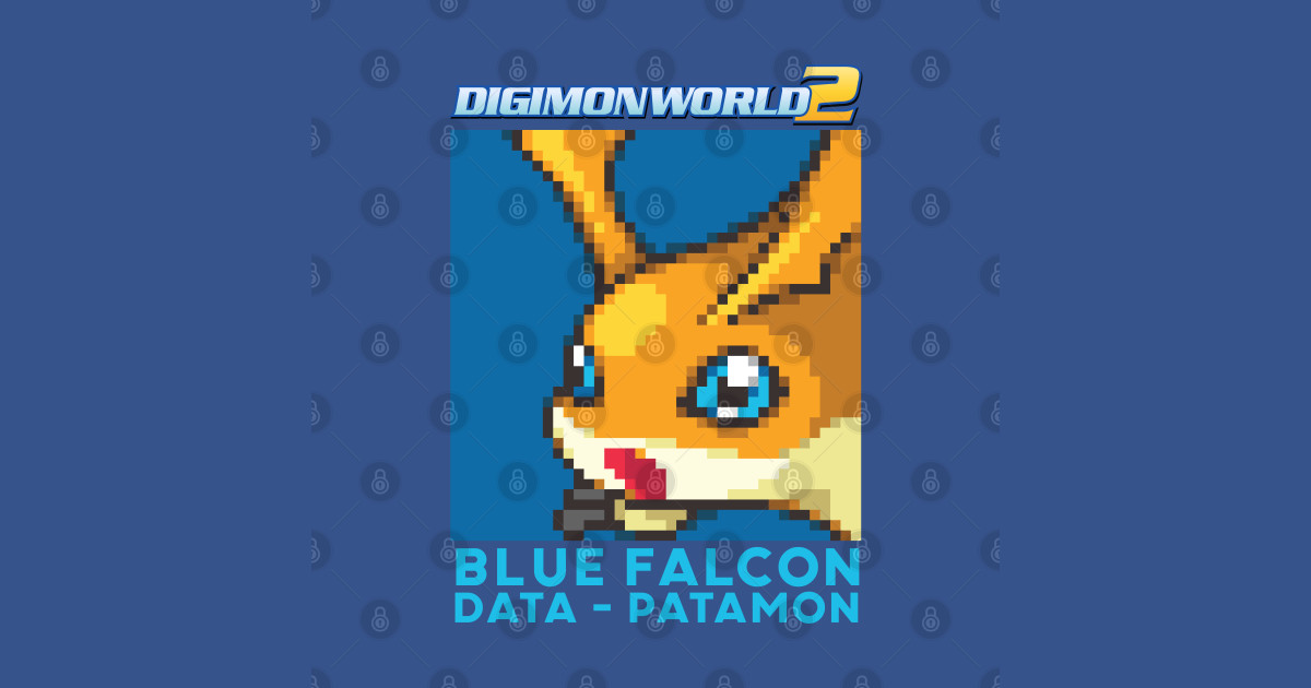 digimon world 2 blue falcon patamon - Digimon - T-Shirt | TeePublic