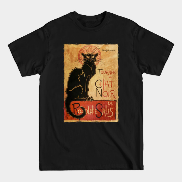 Du Chat Noir - The Black Cat (Distressed) - Black Cat - T-Shirt ...