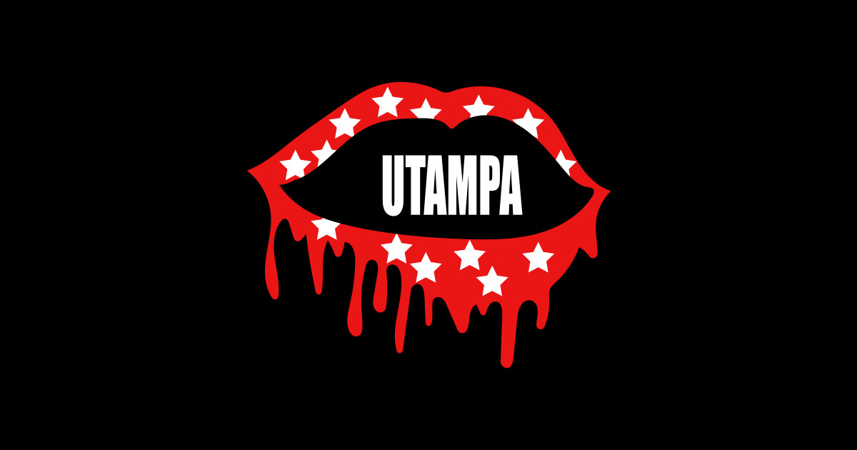 utampa lips with stars - Utampa - Sticker | TeePublic