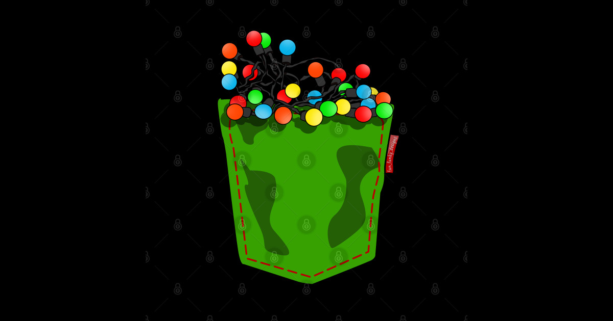 Pocket Fairy Lights - Festive Fashion - Sticker | TeePublic