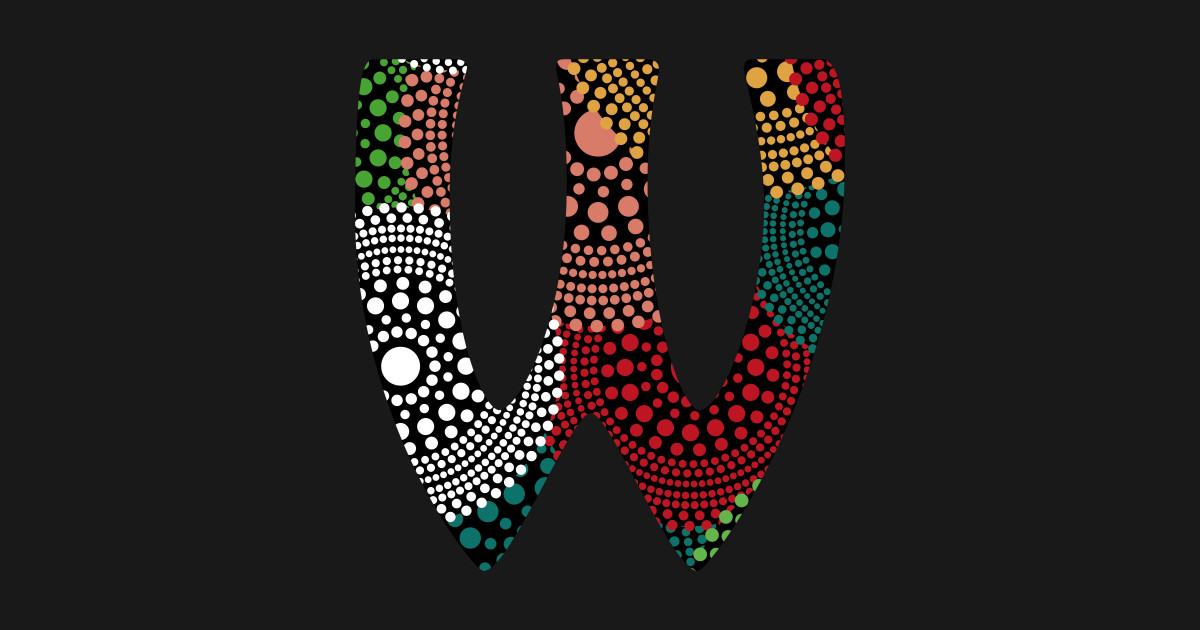 W Aboriginal Letter - Aboriginal Australian - T-Shirt | TeePublic