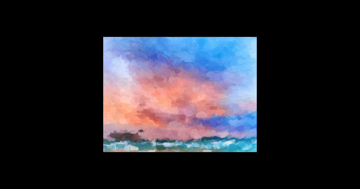 Abstract Cape Cod beach sunset Sandwich, Ma. - Abstract - Sticker ...