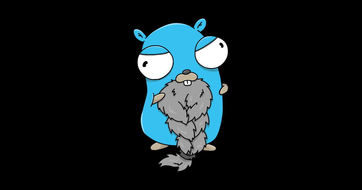 Braided Beard Gopher - Gopher - Sticker | TeePublic