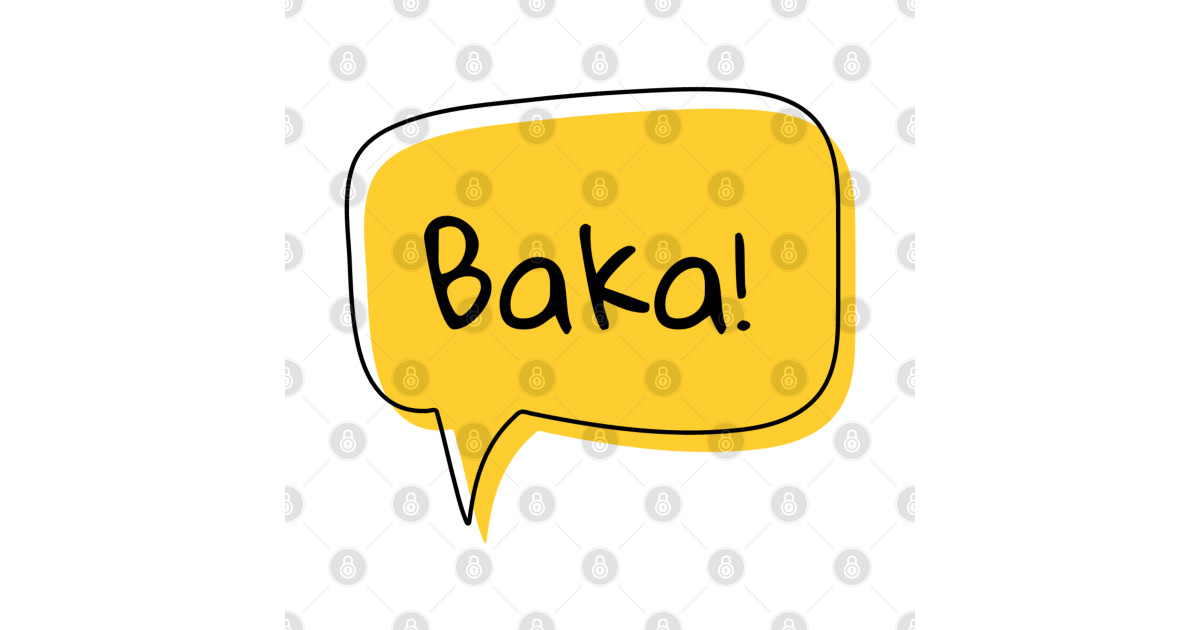 Anime Baka Text Cloud - Anime - T-Shirt | TeePublic