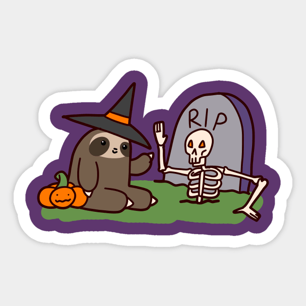 sloth skeleton halloween