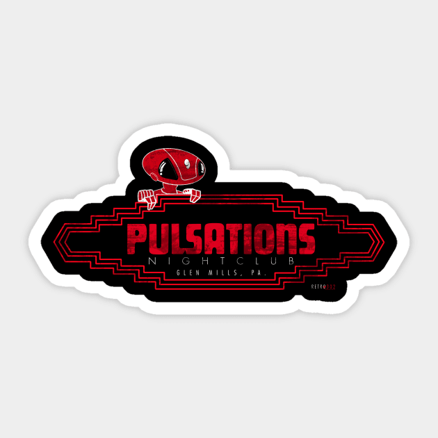 Pulsations Nightclub (featuring Pulsar)! - Philly - Sticker | TeePublic