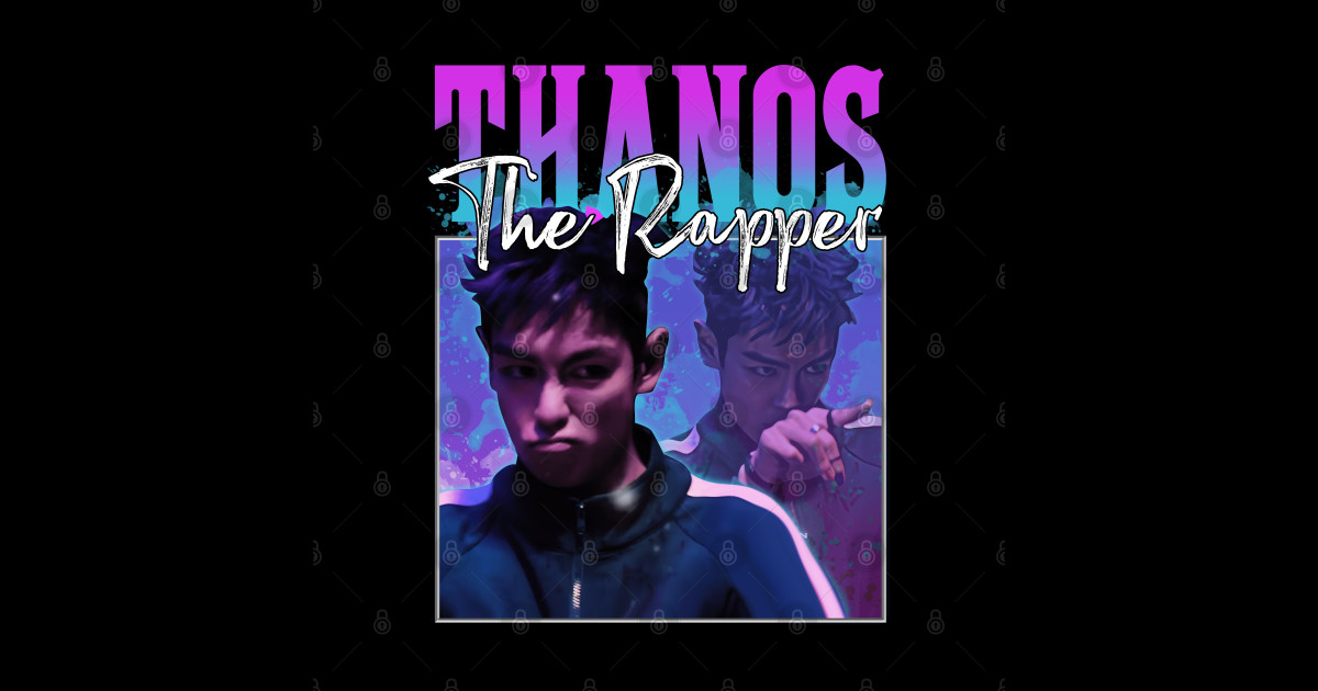 Rapper Thanos K-pop Art Vibes - Rapper - Sticker | TeePublic