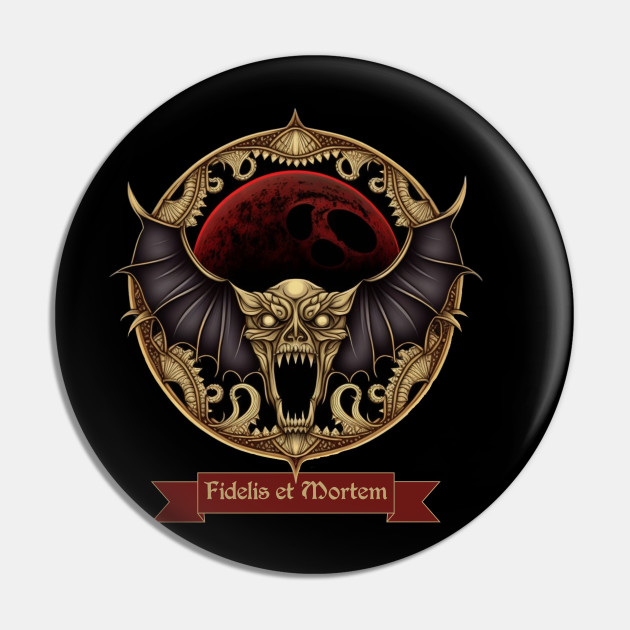 Vampire Family Crest - Vampire - Pin | TeePublic