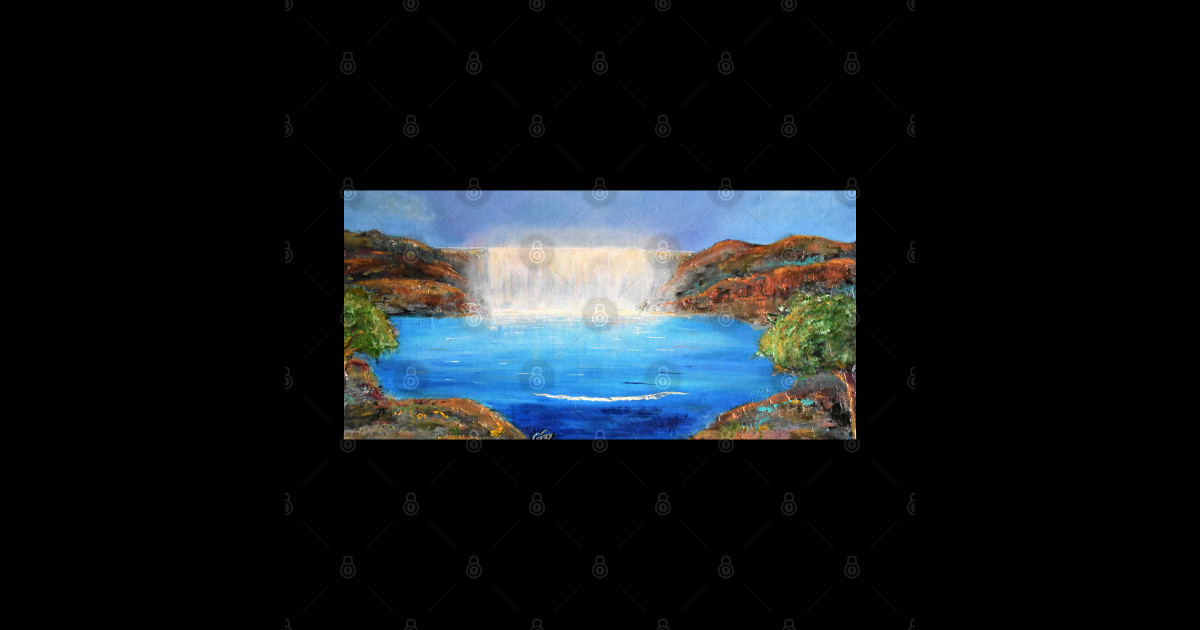 Emotional Rescue - Waterfall - Sticker | TeePublic