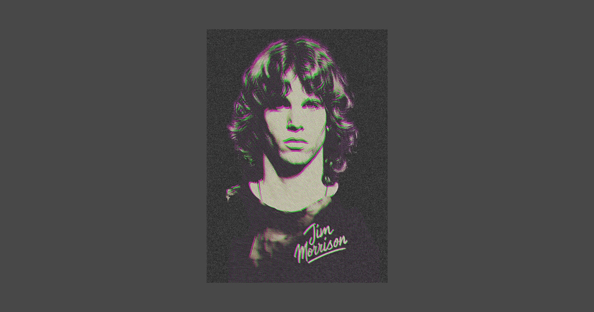 jim morrison - shadows style - Jim Morrison - T-Shirt | TeePublic